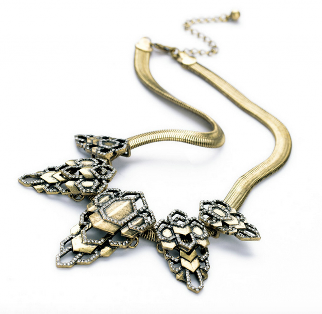 Mixed Metals Statement Necklace - Modern Jewelry