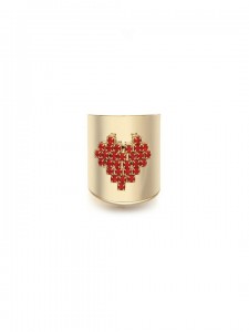 Graphic Heart Cuff Ring - Hello Supply Modern Jewelry